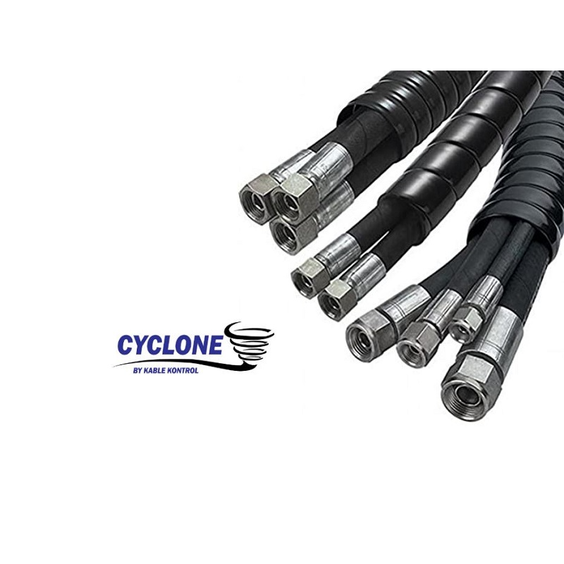 Cyclone Hydraulic Hose Wrap Spiral Tubing
