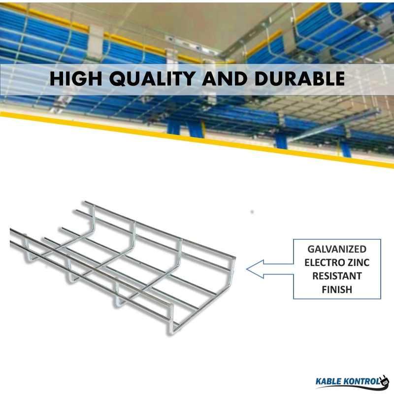 Kable Kontrol® Wire Mesh Cable Tray Straight Section - Electro-Zinc ...